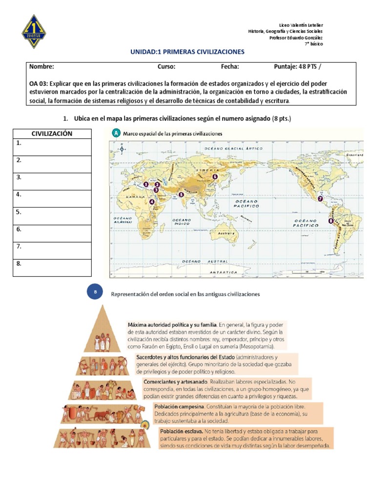 7° Basico Historia | PDF | Ciencias sociales | Ciencia y matemáticas
