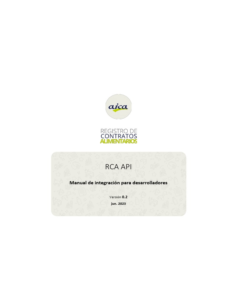 Manual Integración RCA API 2023 | PDF | Red mundial | Internet y web