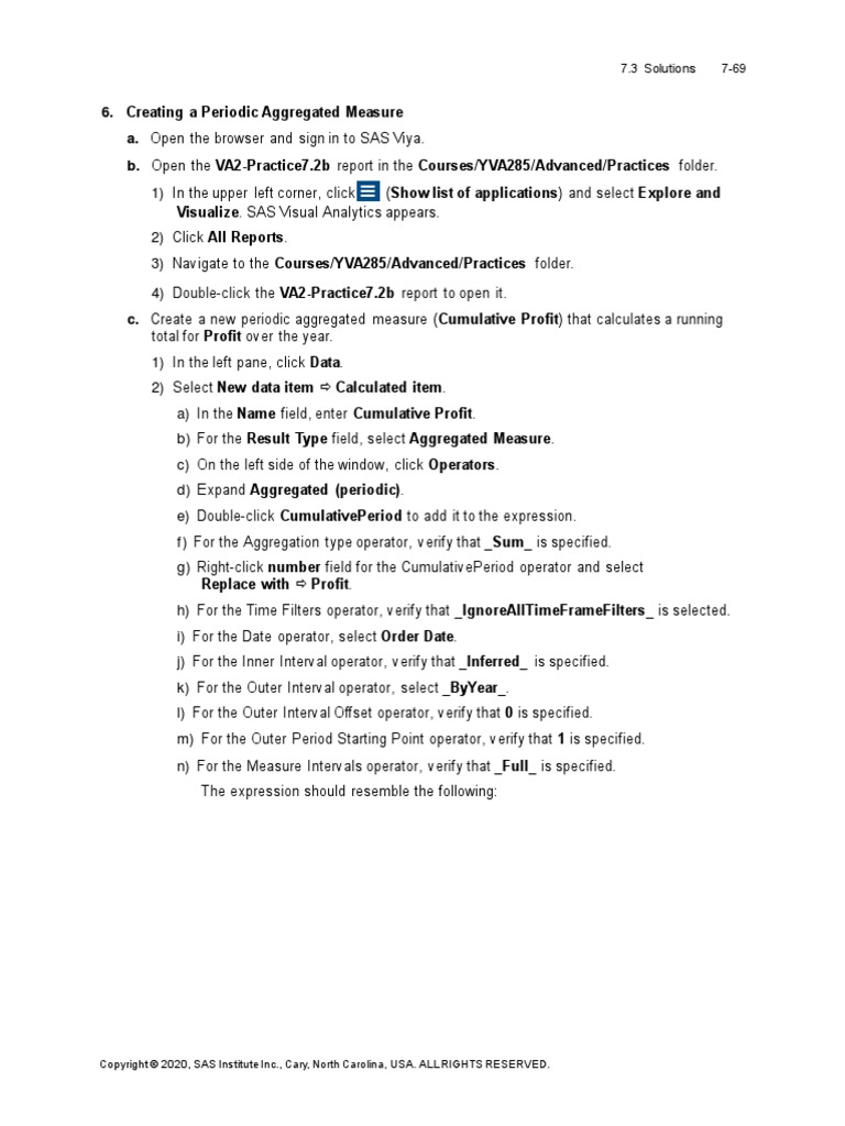 Solution - Creating A Periodic Aggregated Measure | PDF | Data ...