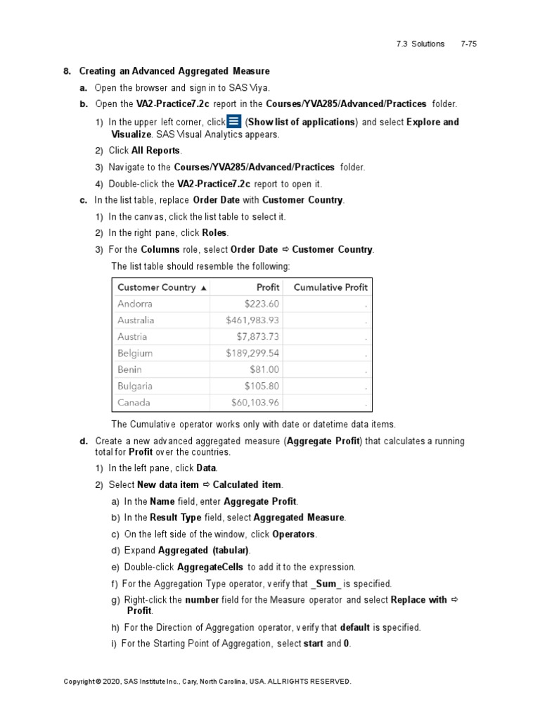 Solution - Creating An Advanced Aggregated Measure | PDF | Information ...
