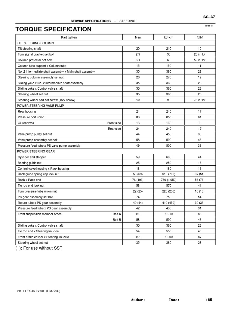 Steer Torque | PDF | Axle | Steering
