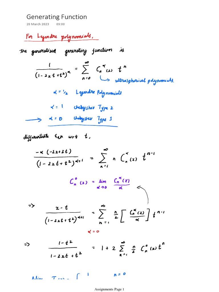 Chebyshev Polynomials (I) Group 5 | PDF