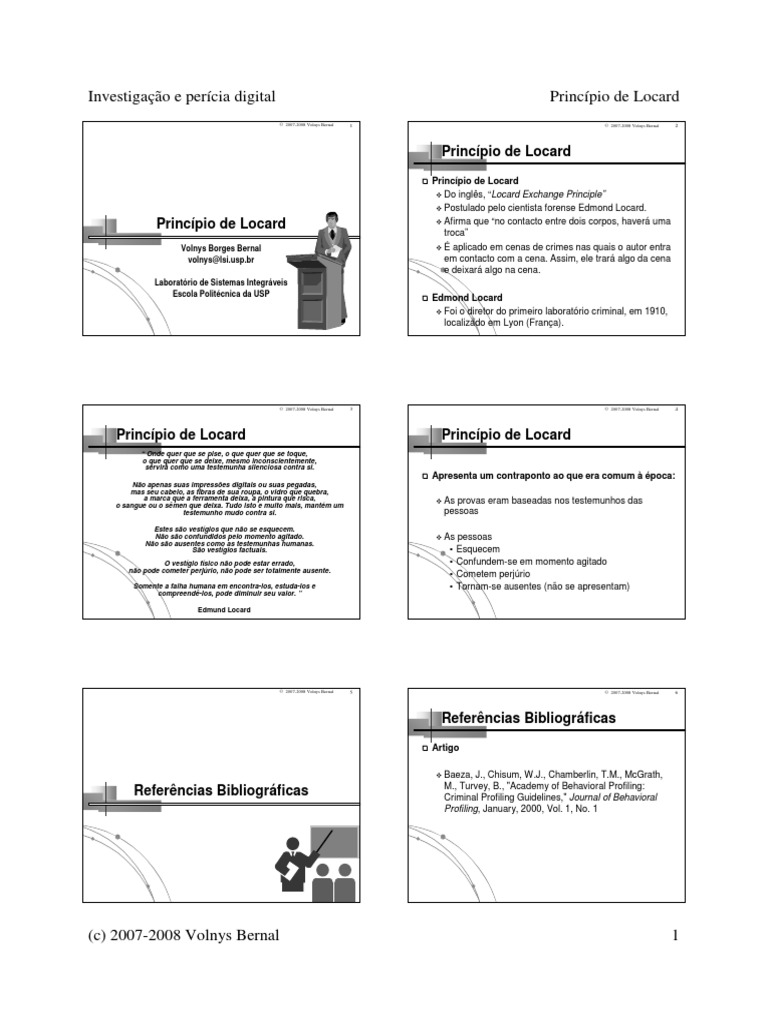 06 Principio de Locard | PDF | Crimes | Crime e Violência