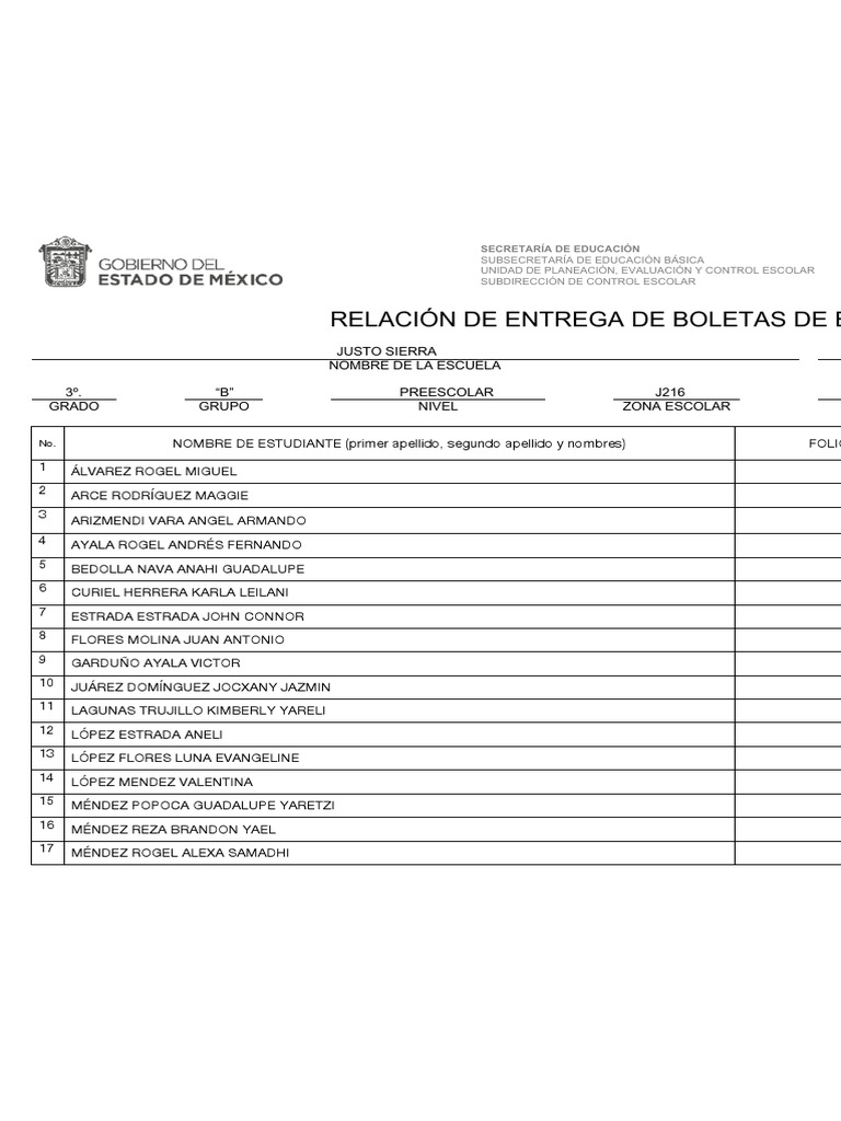 Formatos de Entrega de Boletas y Certificados Julio 23 Parte 1 | PDF