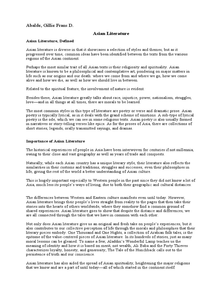 Afro Asian | PDF | The Tale Of Genji | Poetry