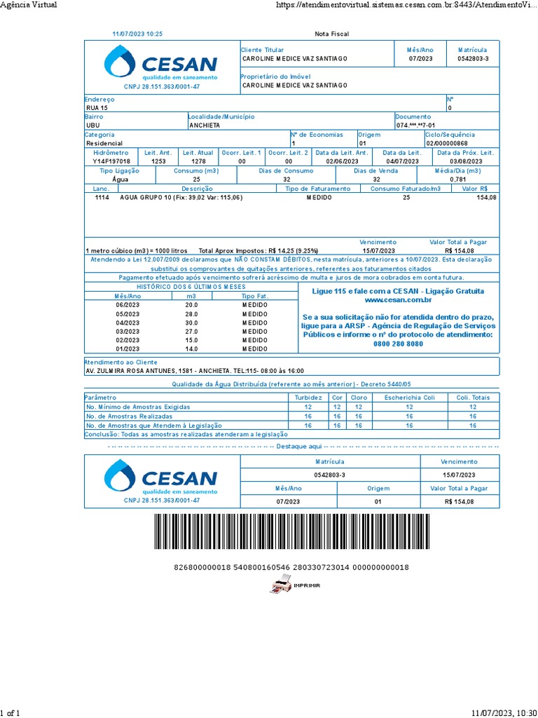 Agência Virtual | PDF