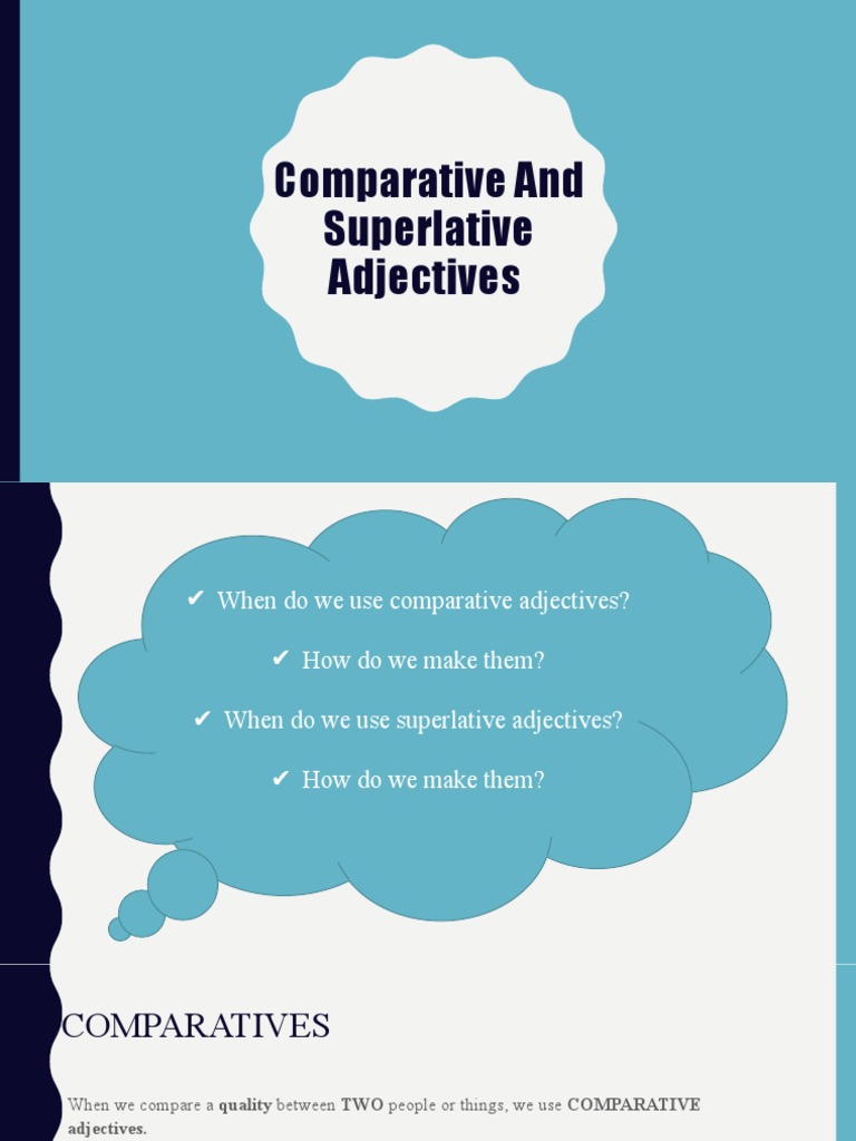 Comparatives and Superlatives Introduction - Pre Intermediate | PDF ...