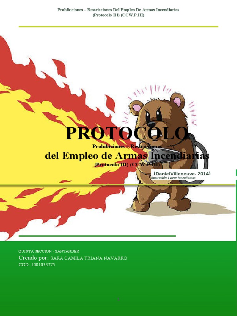 PROTOCOLO | PDF | Proyectiles | Ciencia militar