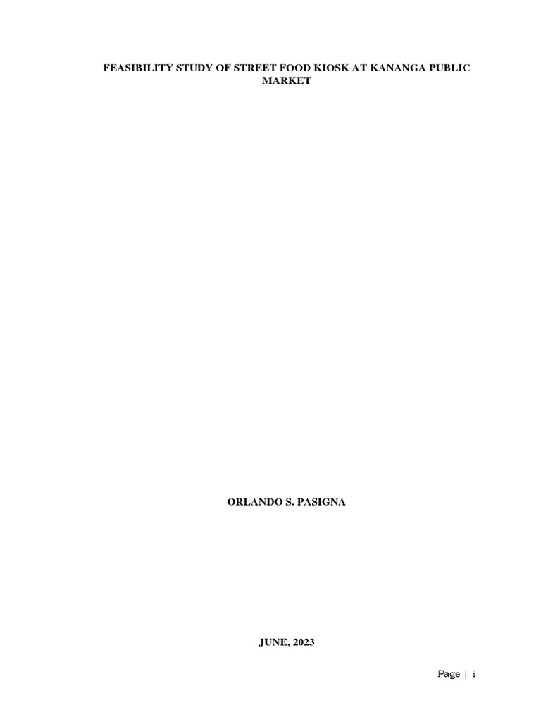 Feasibility Study | PDF | Feasibility Study | Survey Methodology