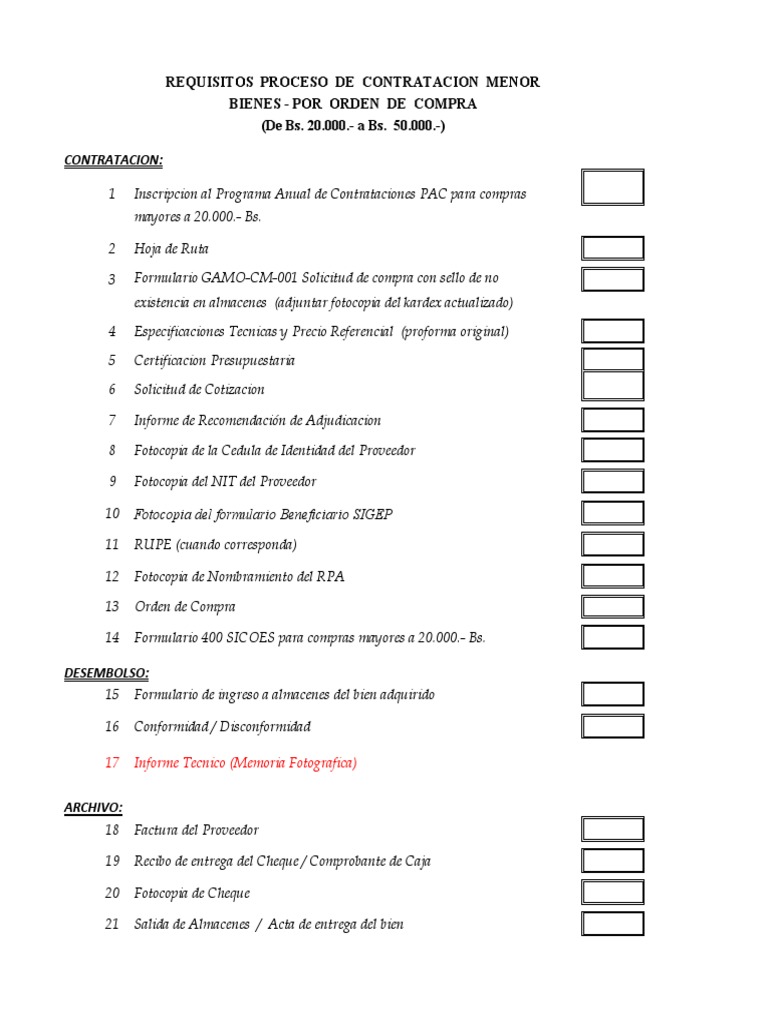 Chek List 2023 | PDF