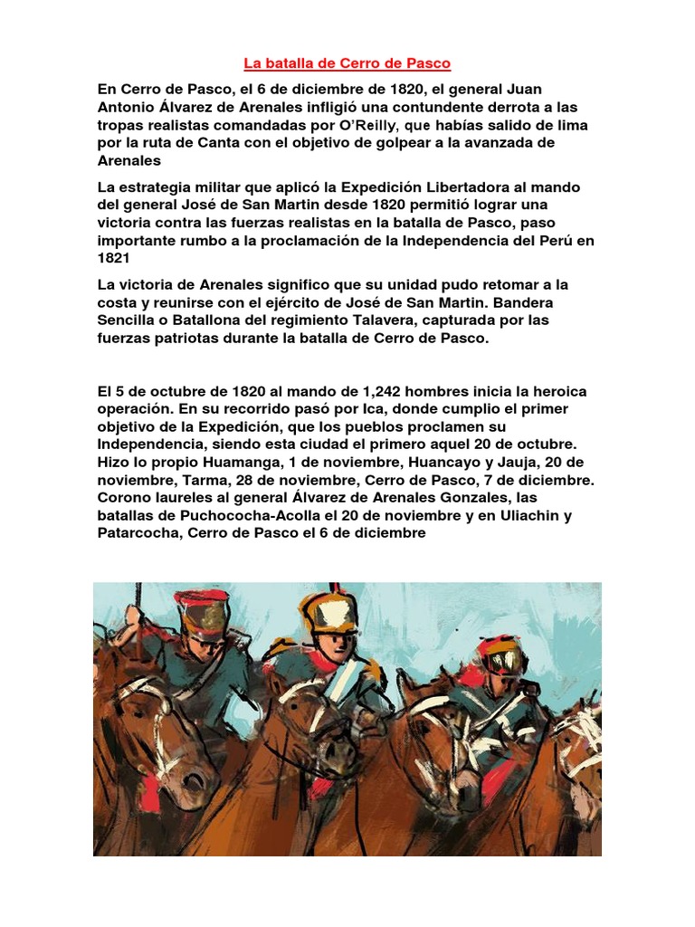La Batalla de Cerro de Pasco | PDF
