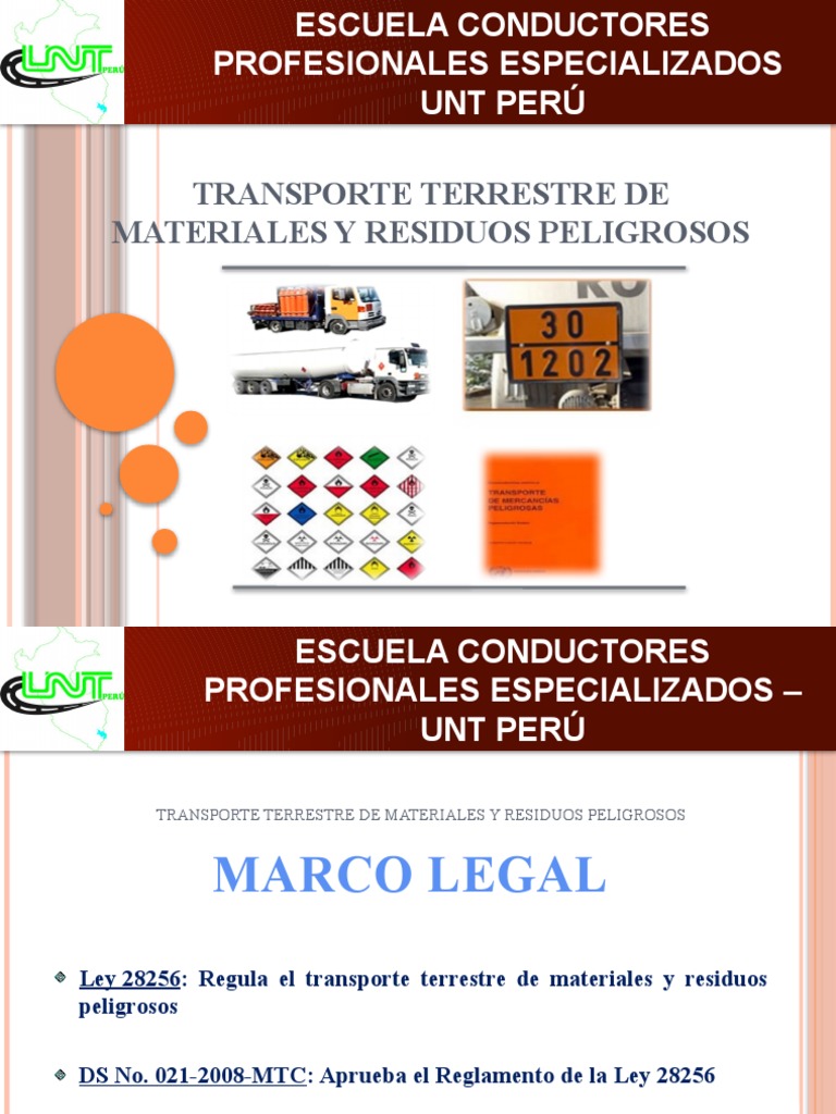 Marco Legal MATPEL | PDF | Residuos | Transporte
