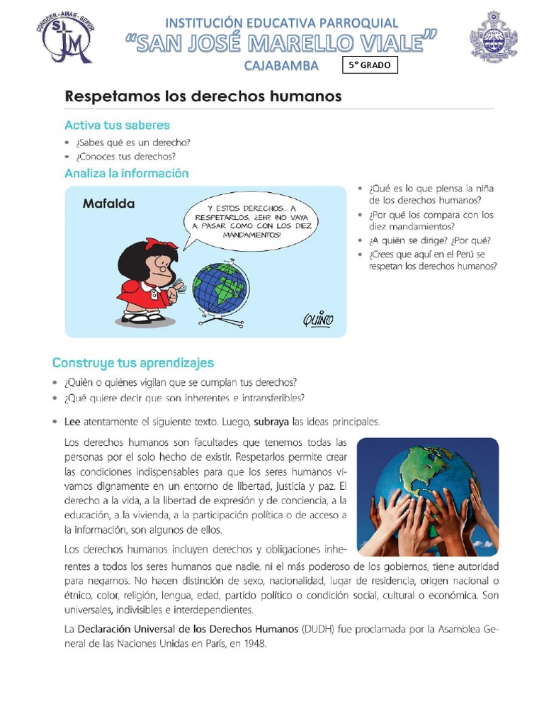 Respetamos Los Derechos Humanos Pdf