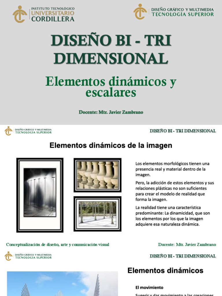 Elementos Dinámicos en Diseño Visual | PDF | Pinturas | Pintores