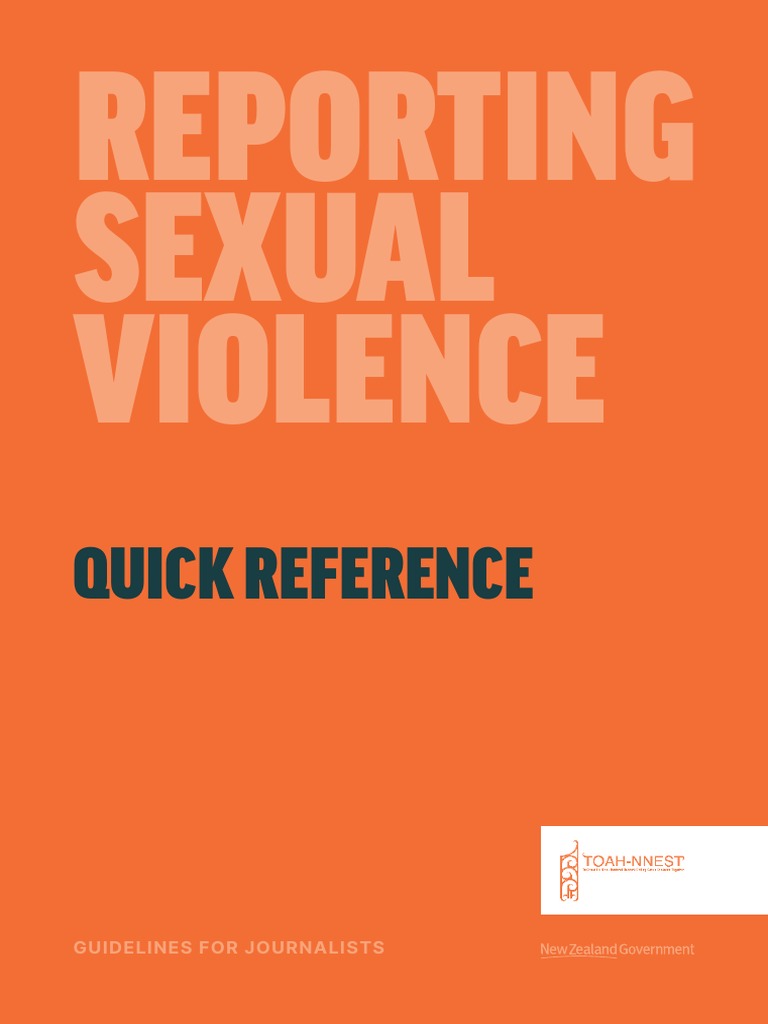 Reporting Sexual Violence Guidelines Cheat Sheet Pdf Violence
