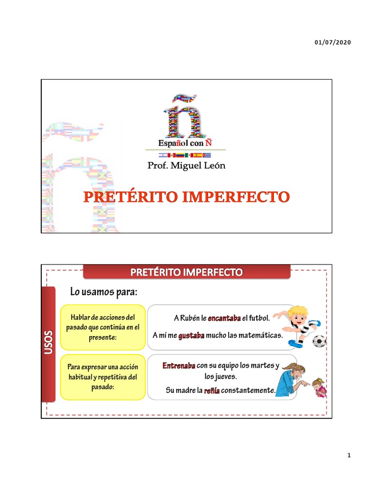 Pretérito Imperfecto | PDF