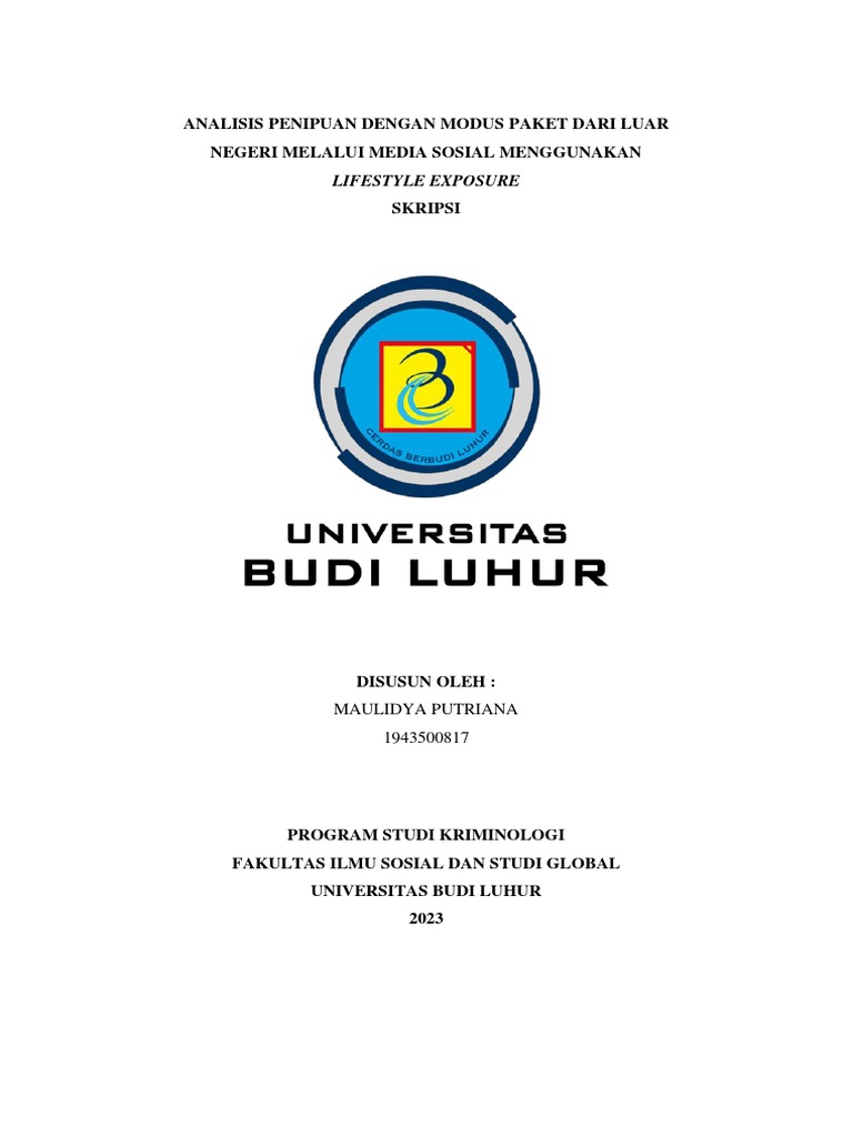 Skripsi Maulidya Putriana | PDF