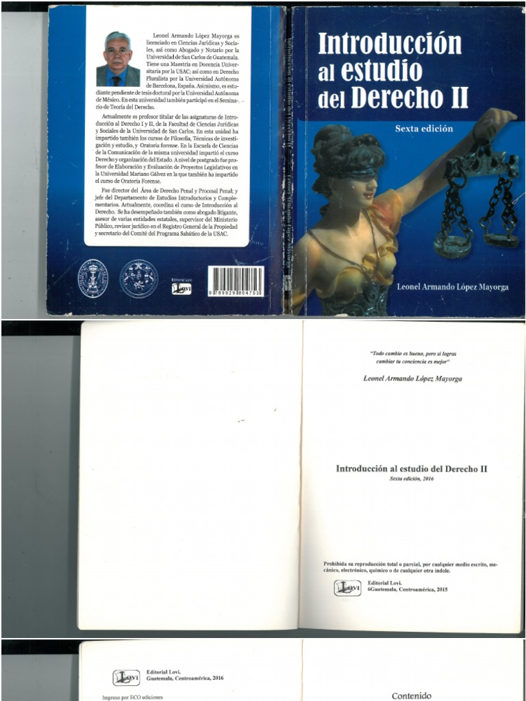 Libro Introducción Al Estudio Del Derecho II | PDF