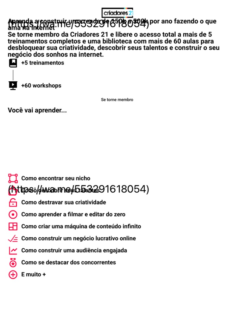Criadores21-Lp1 - Criadores 21 | PDF | Internet | Economias