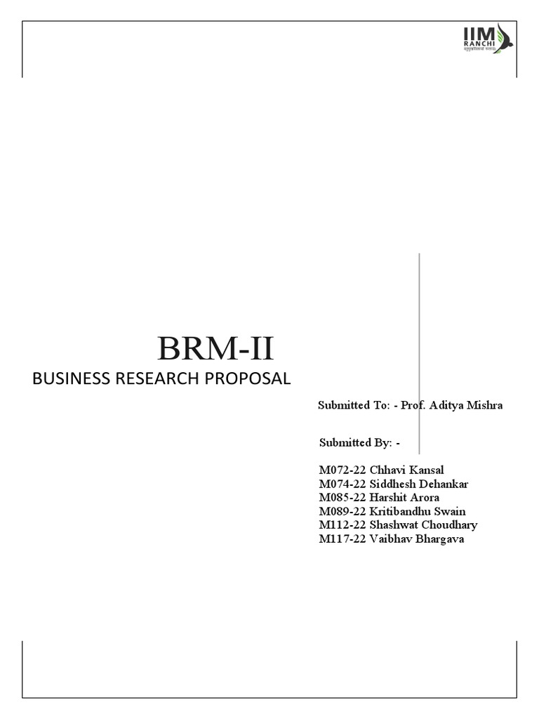 Group-3 - BRM-II Assignment | PDF | Focus Group | Data Analysis
