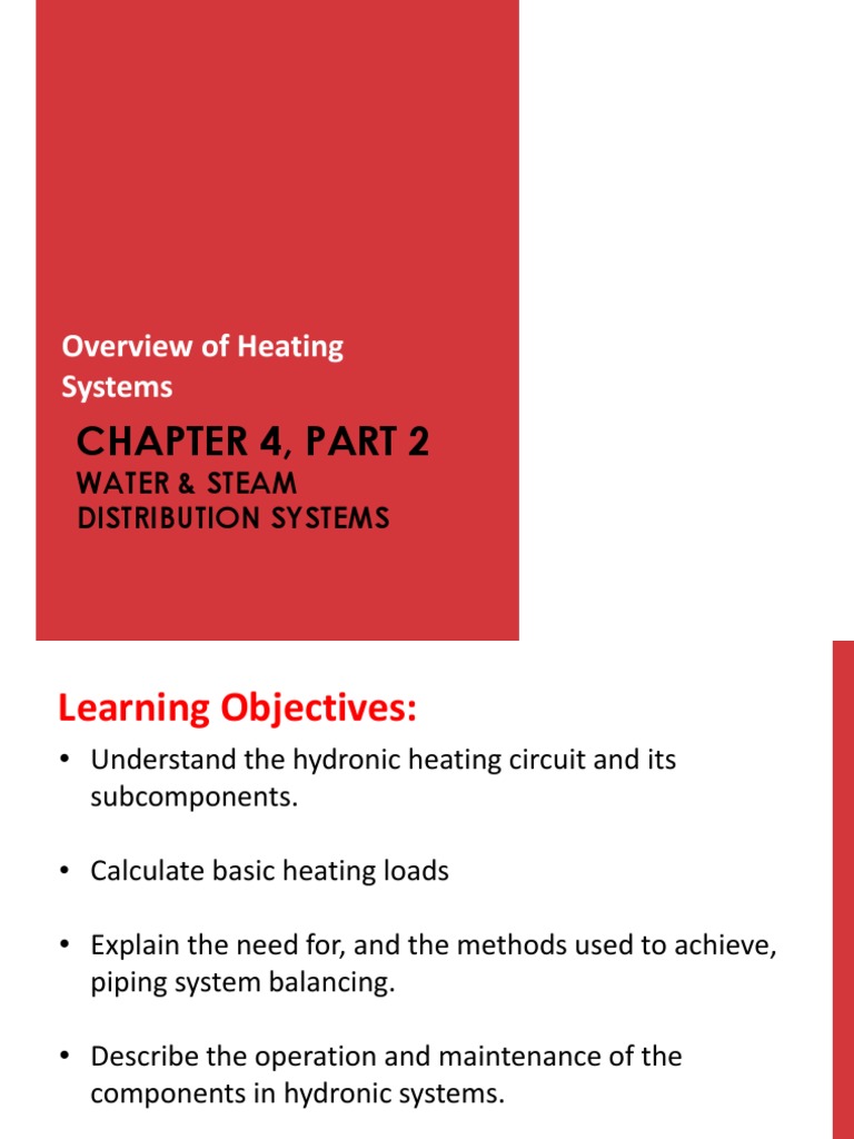 Chapter 4 - Part 2-Hydronic Distribution Systems | PDF | Water Heating | Air Conditioning