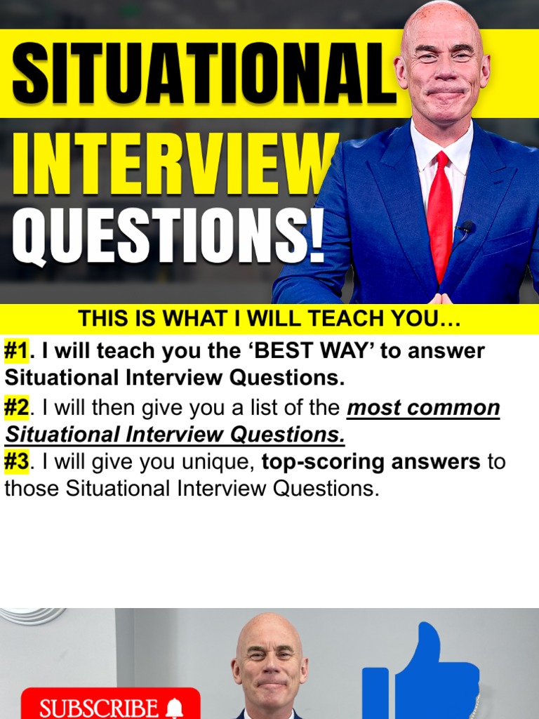 Situational Interview Questions Answers | PDF | Job Interview