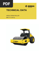 Bw211d-40 Technical Specs | PDF | Sand | Manufactured Goods