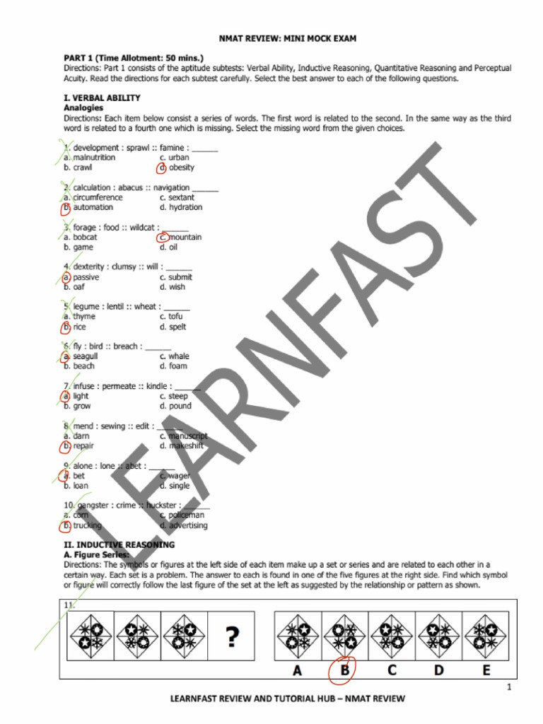 LF - Mini Mock 1 | PDF