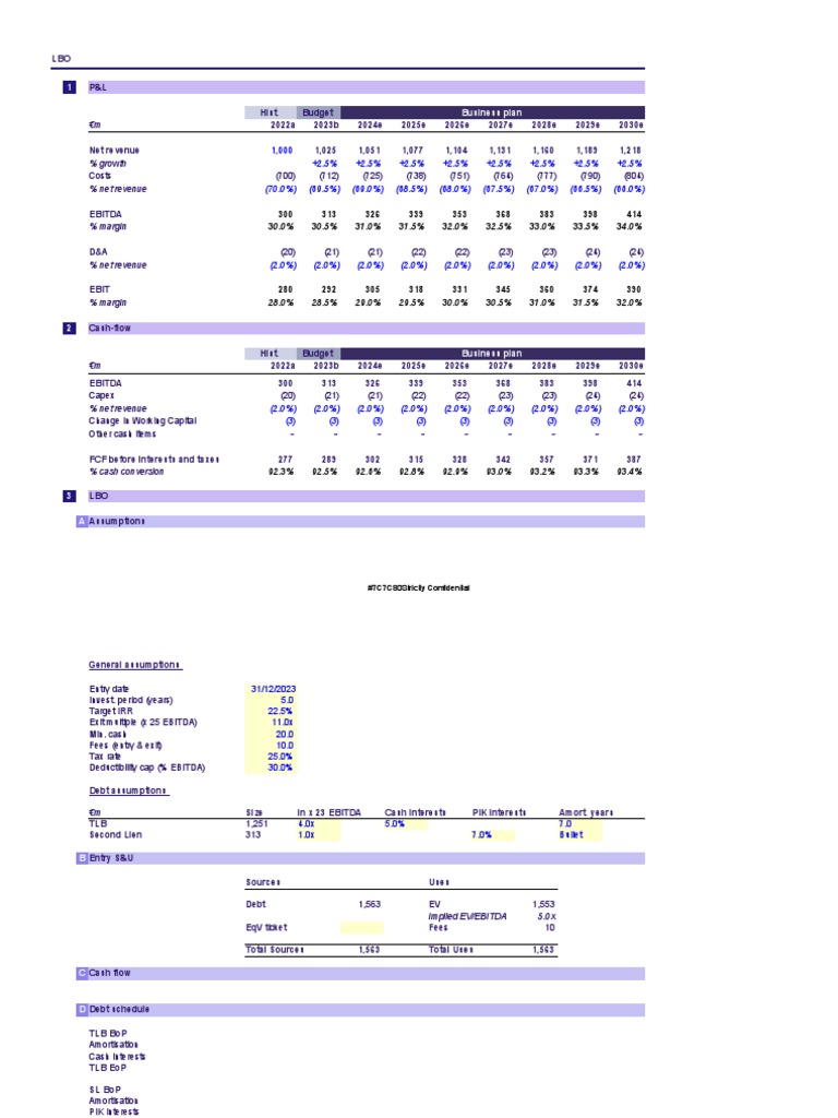 PrepzFy - LBO - Vempty | PDF | Balance Sheet | Financial Services