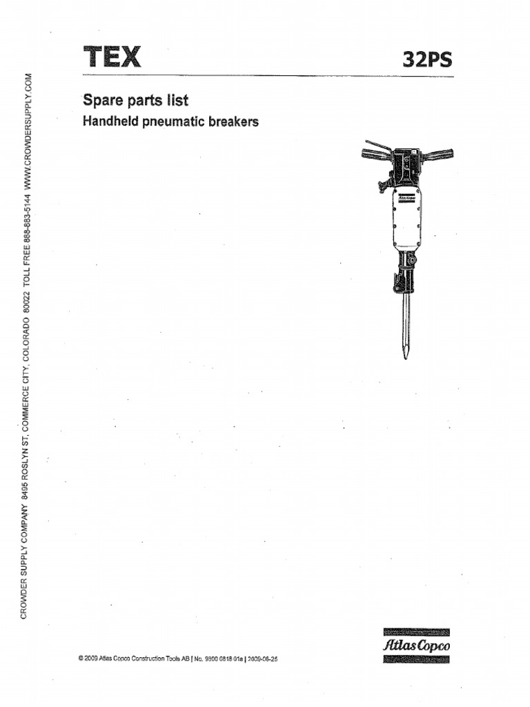 Atlas Copco Tex 32 | PDF
