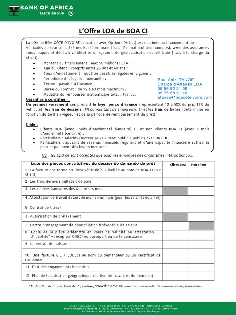 Flyer LOA | PDF | Banques | Facture