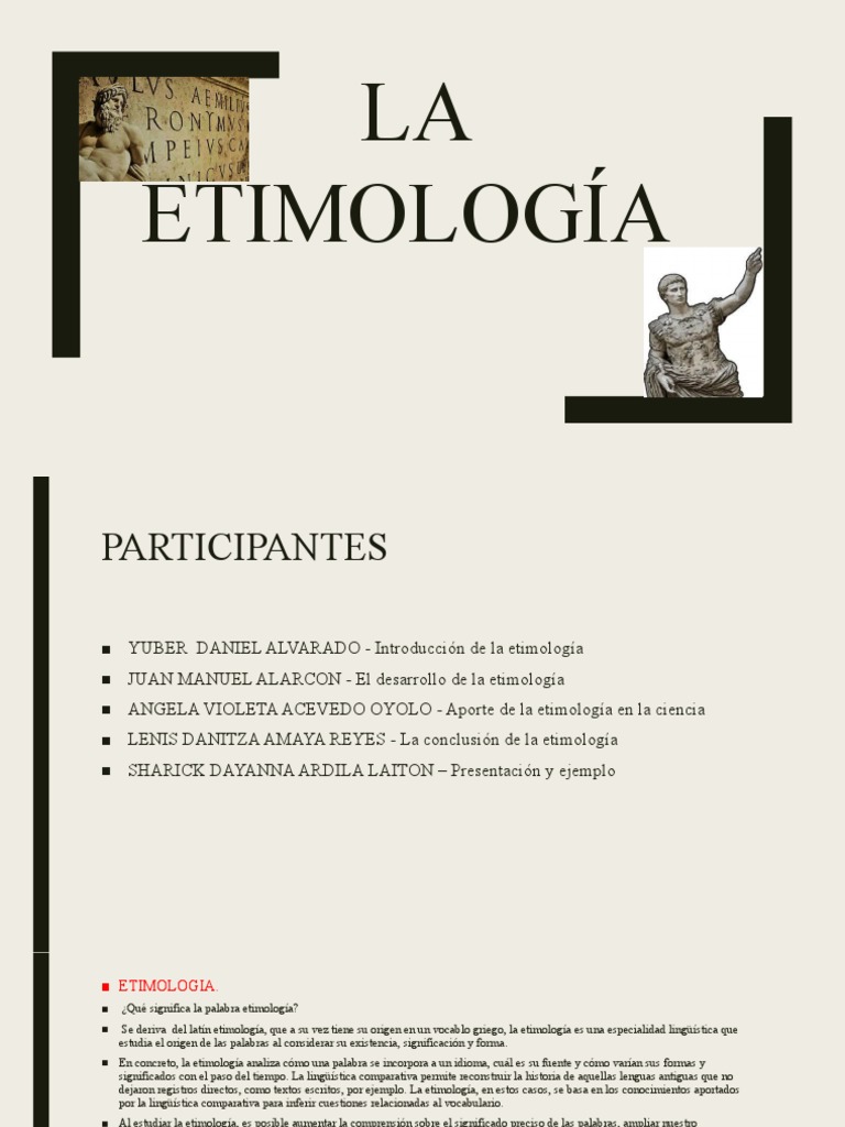 Definición y Origen de la Etimología | PDF | Lengua española | latín