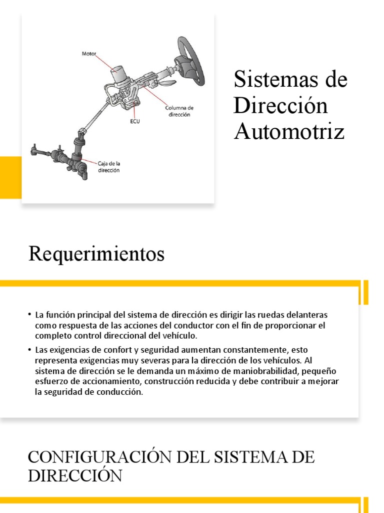 Sistemas de Dirección | PDF | Direccion | Eje Sistemas de Dirección | PDF | Direccion | Eje