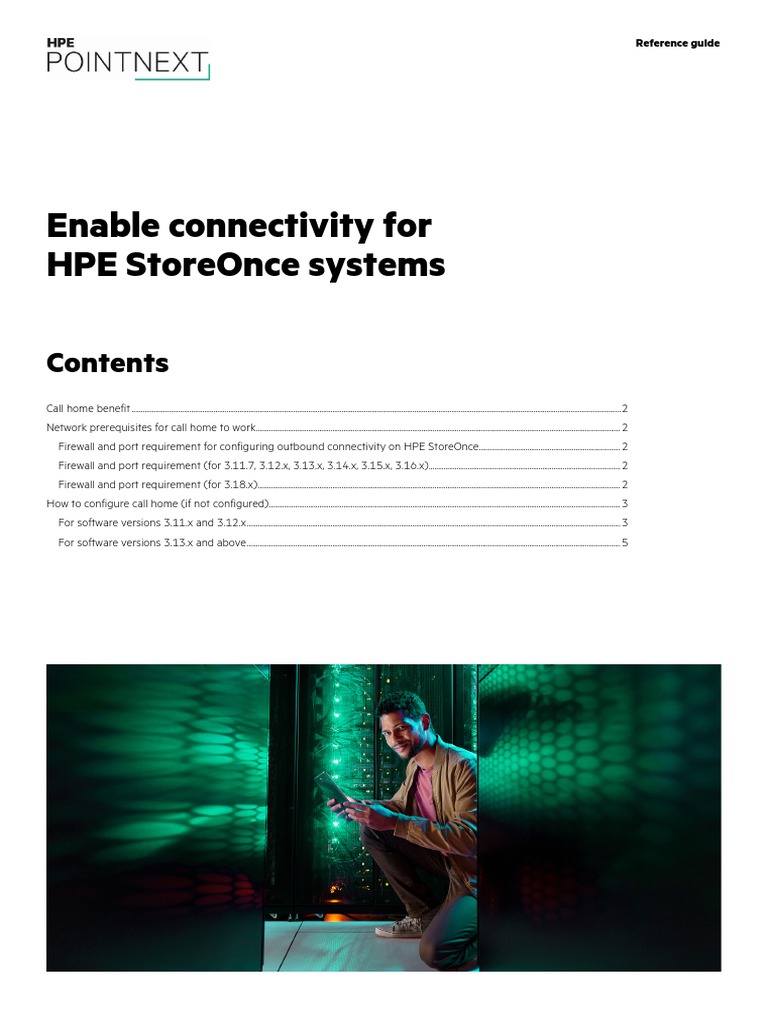 HPE StoreOnce Connectivity Guide | PDF | Port (Computer Networking ...