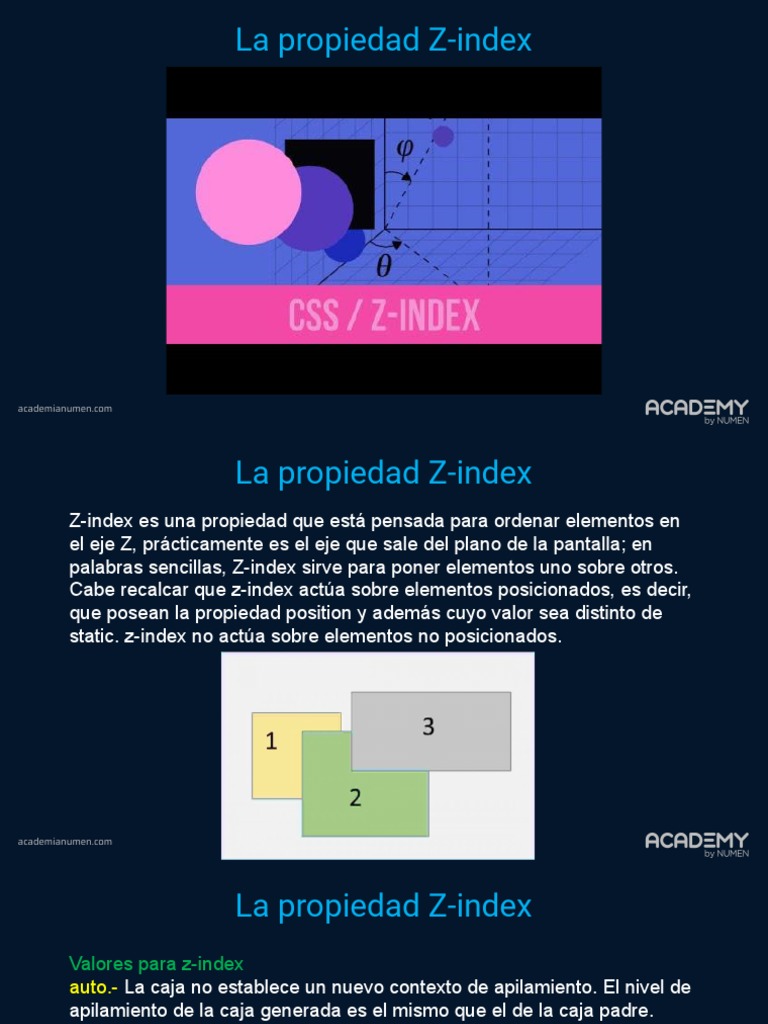 La Propiedad Z Index | PDF