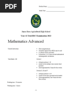 Mathematics Advanced Extension 1 and Extension 2 Reference Sheet PDF ...