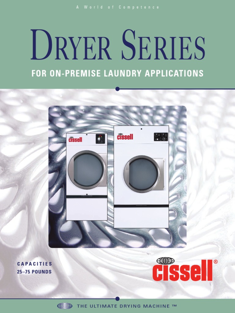 Manual Secadora Cissell CHD-75 | PDF | Clothes Dryer | Door