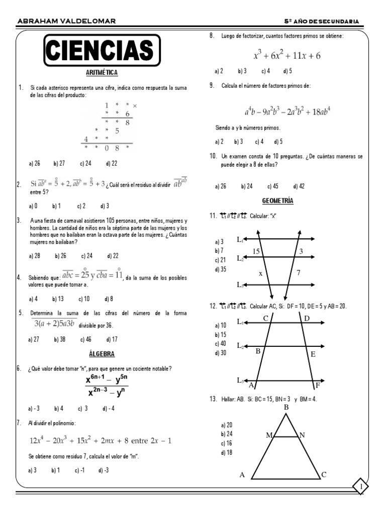 Simulacro General | PDF | Mitosis | Mitosis