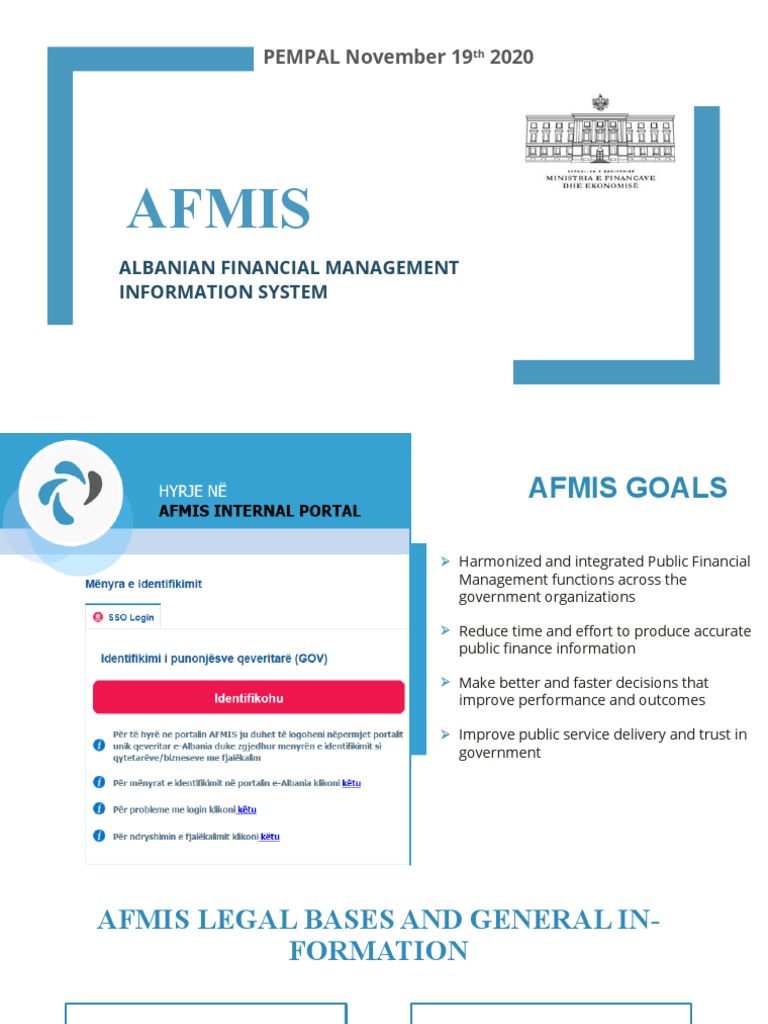 Presentation On Albanian Financial Management Information System ...