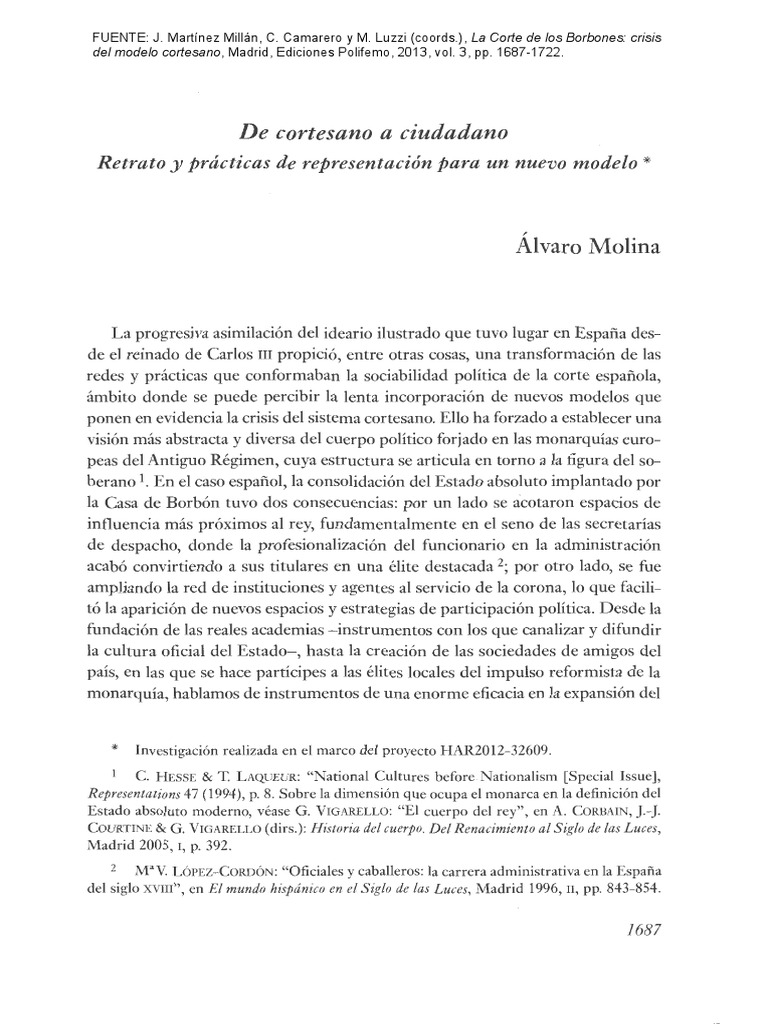 De Cortesano a Ciudadano | PDF | Francisco Goya | España