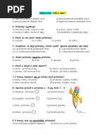 Slovesá - Tematický Test | PDF