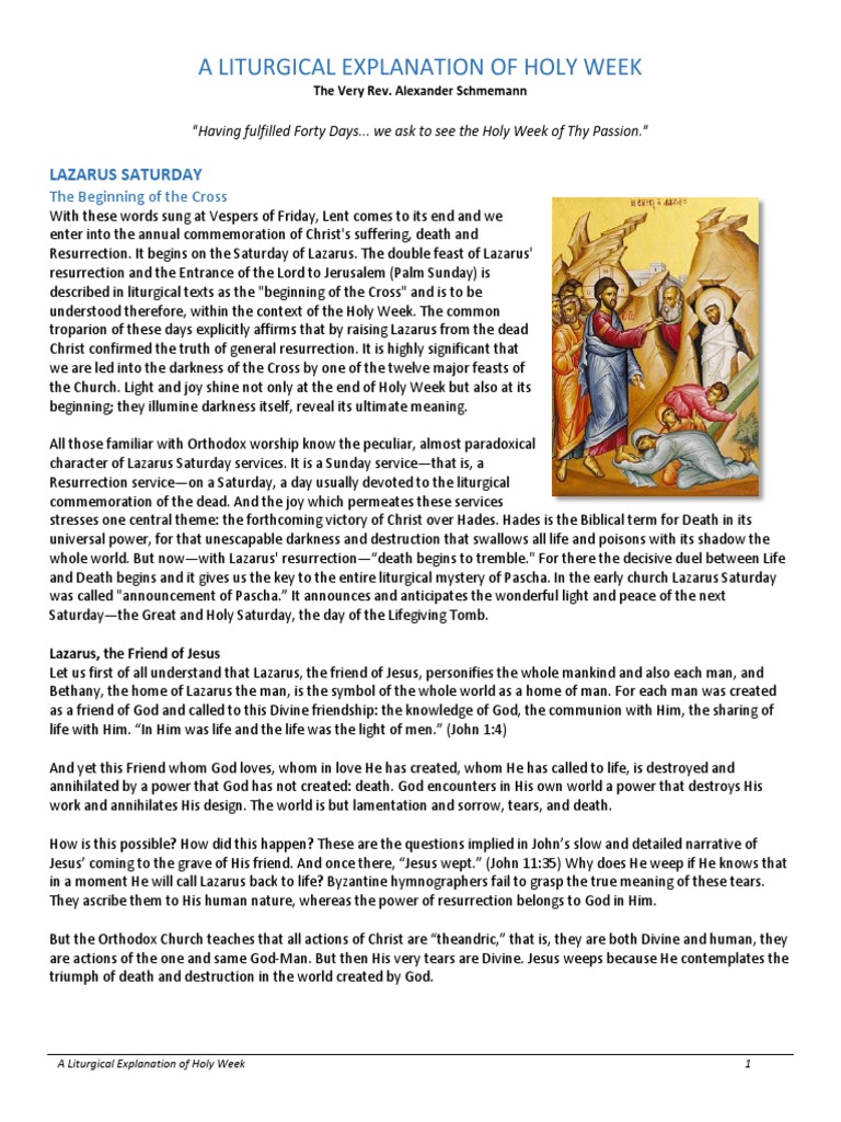 Holy Week | PDF | Eucharist | Jesus