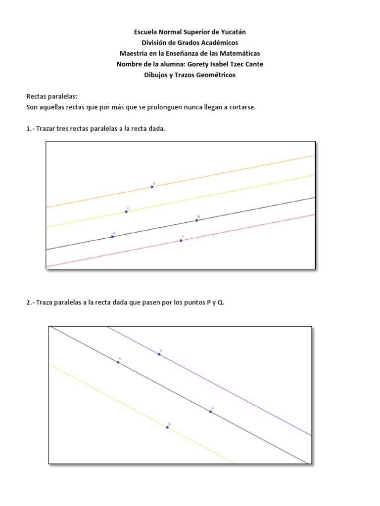 Dibujos y Trazos Geometricos. | PDF | Perpendicular | Euclides
