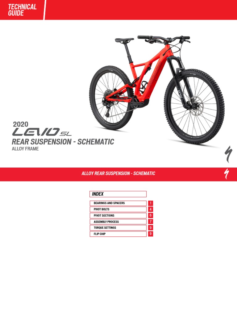 Turbo Levo SL Alloy Schematics 1 | PDF | Screw | Bearing (Mechanical)