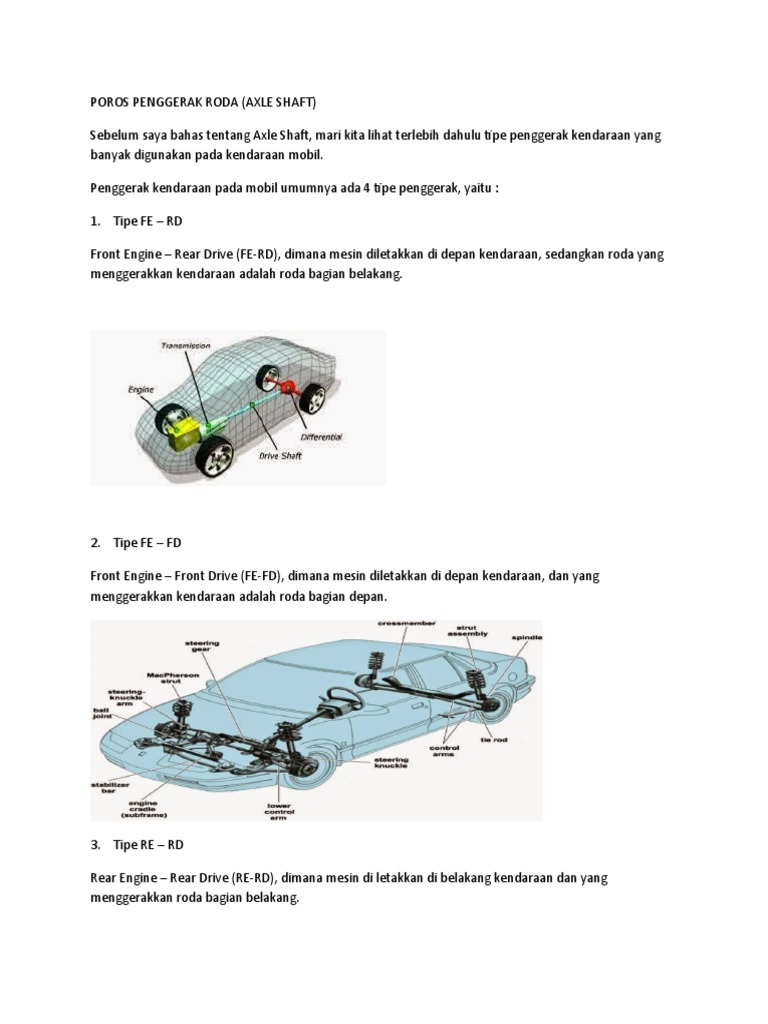 Poros Penggerak Roda | PDF | Teknologi & Rekayasa