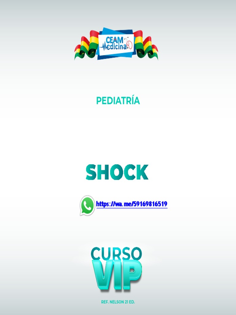Tipos de Shock en Pediatría | PDF | Septicemia | Inflamación