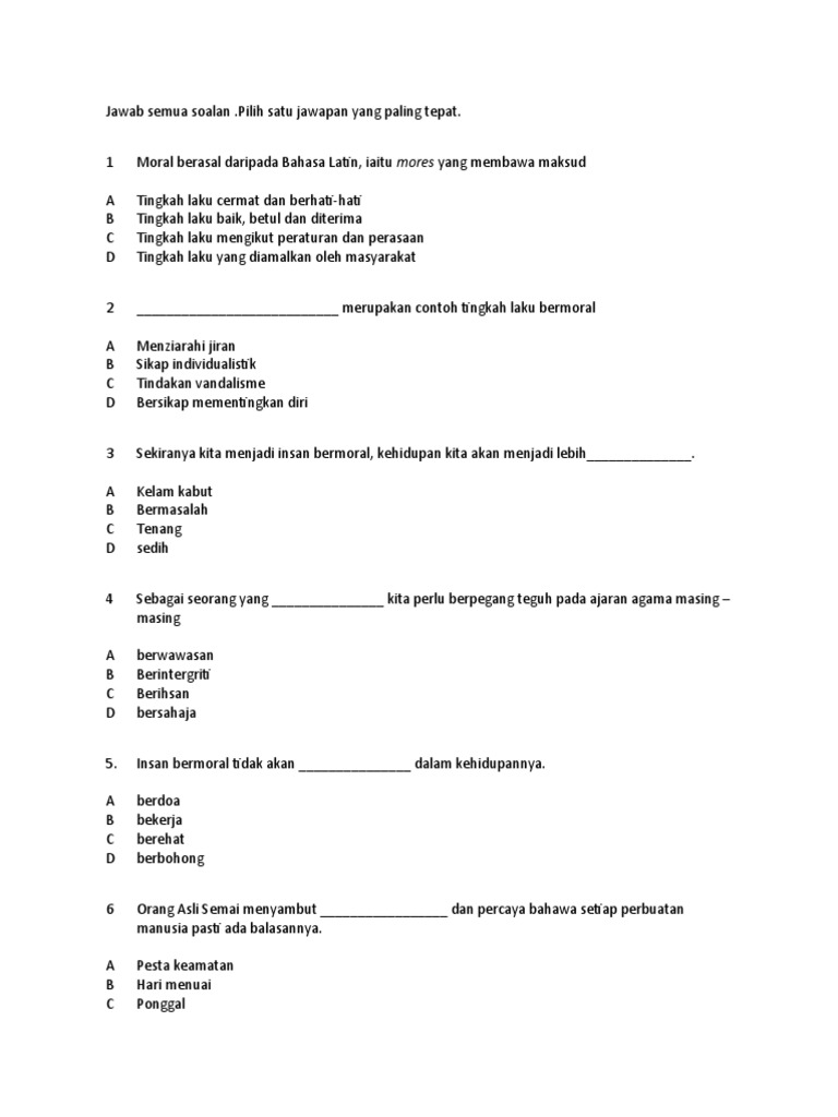 P.moral Ting 1 2023 | PDF