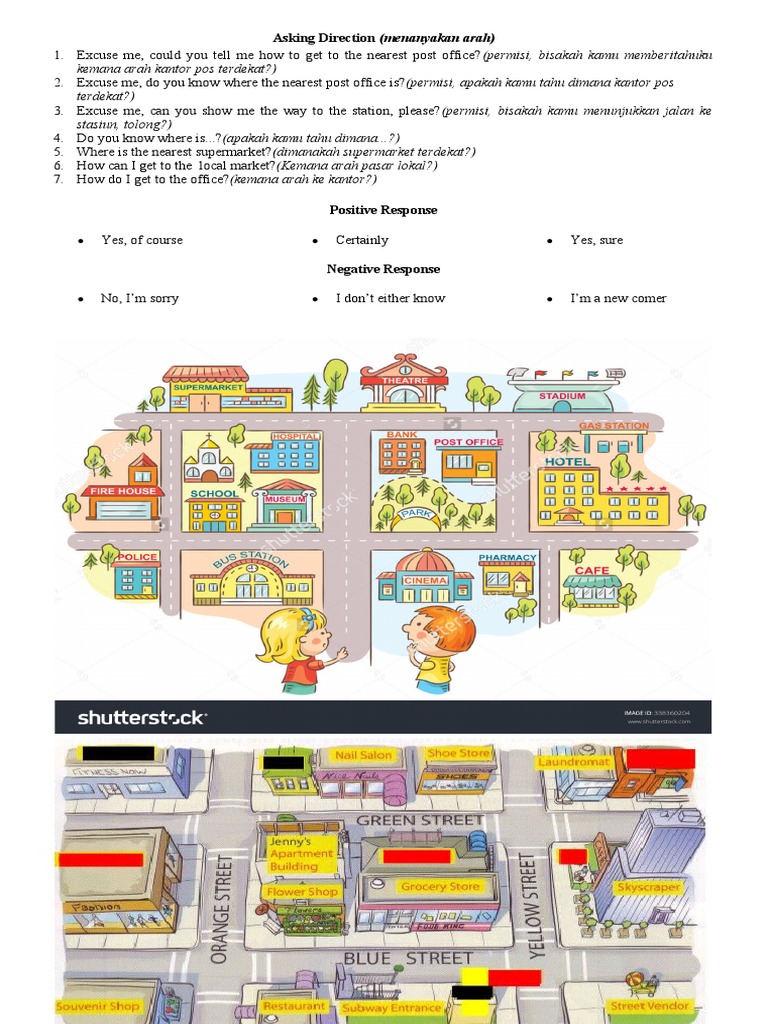 Kalimat Asking Direction | PDF