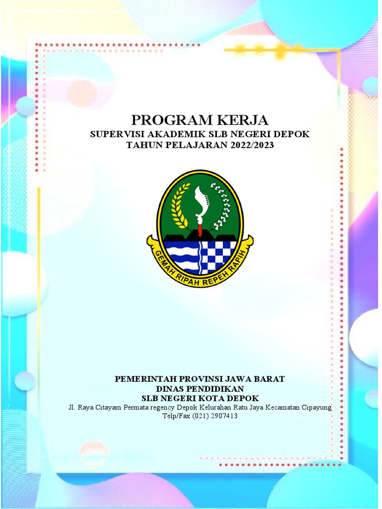 PROGRAM KERJA Supervisi Akademik Ok | PDF