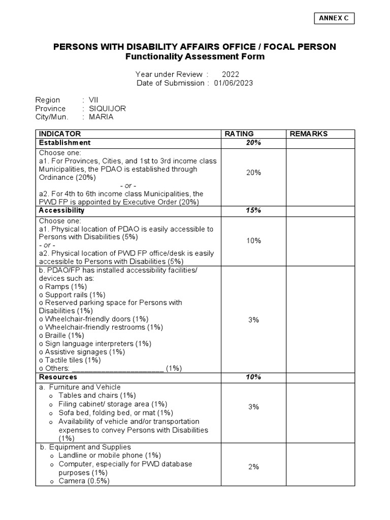 Annex C | PDF | Accessibility